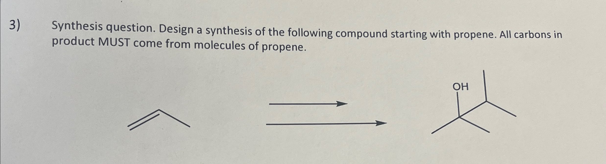 Solved Synthesis question. Design a synthesis of the | Chegg.com