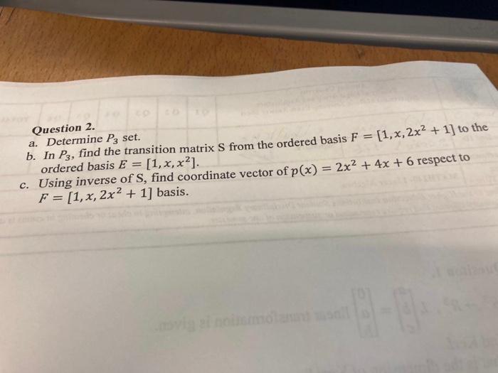 Solved Question 2. a. Determine P3 set. b. In P3, find the | Chegg.com
