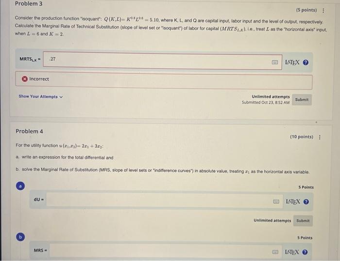 Solved Consider the production function "isoquant: | Chegg.com