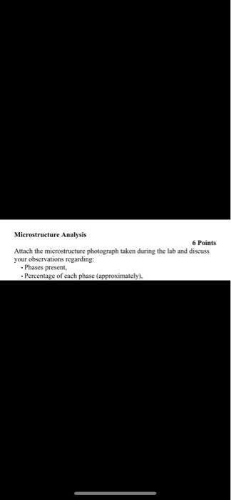 Solved 6 Points Microstructure Analysis Attach the | Chegg.com