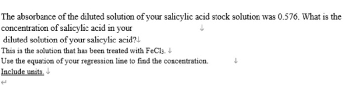 Solved Procedure: Prepare a Stock Solution 1. The linear | Chegg.com