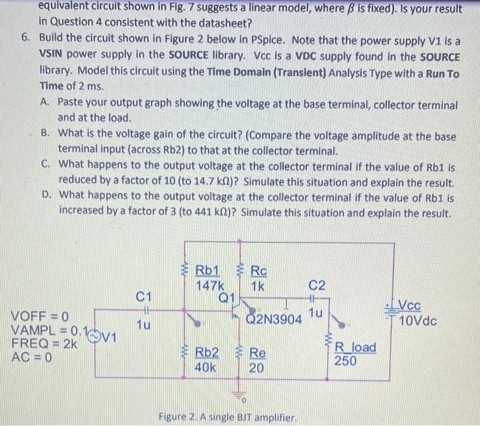 Solved In this experiment, we are going to use a 2N3904 BJT. | Chegg.com