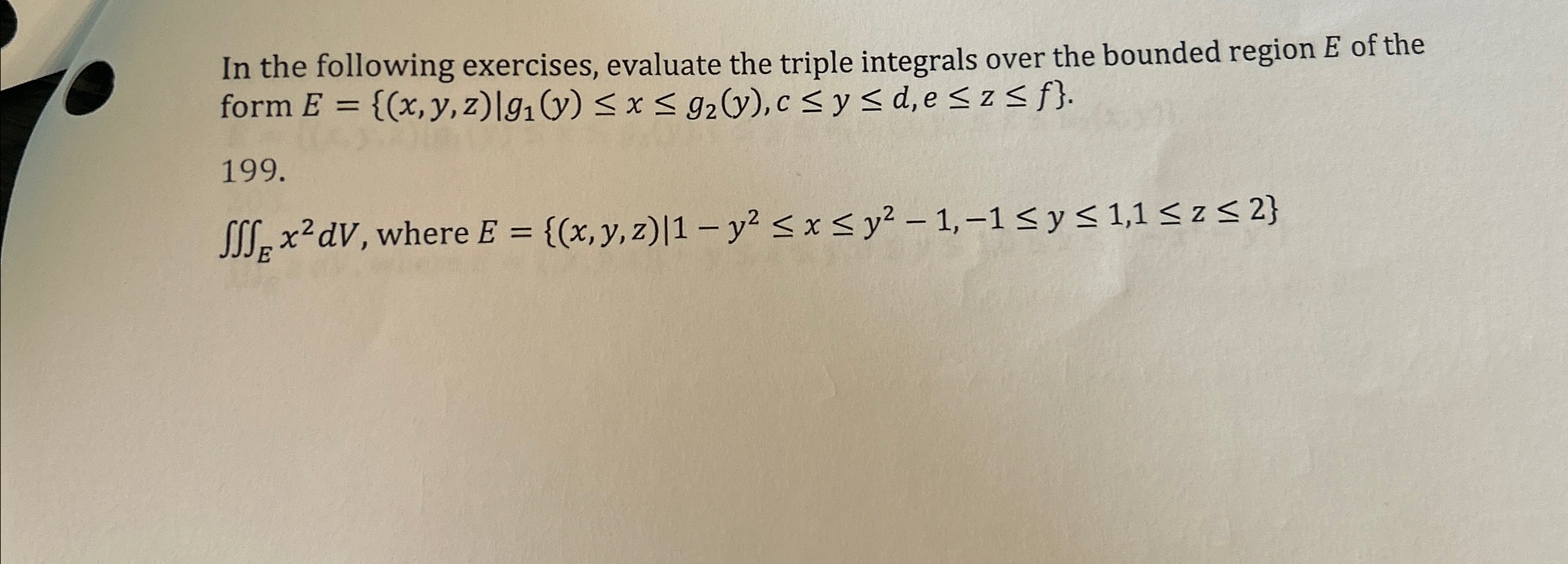 Solved In the following exercises, evaluate the triple | Chegg.com
