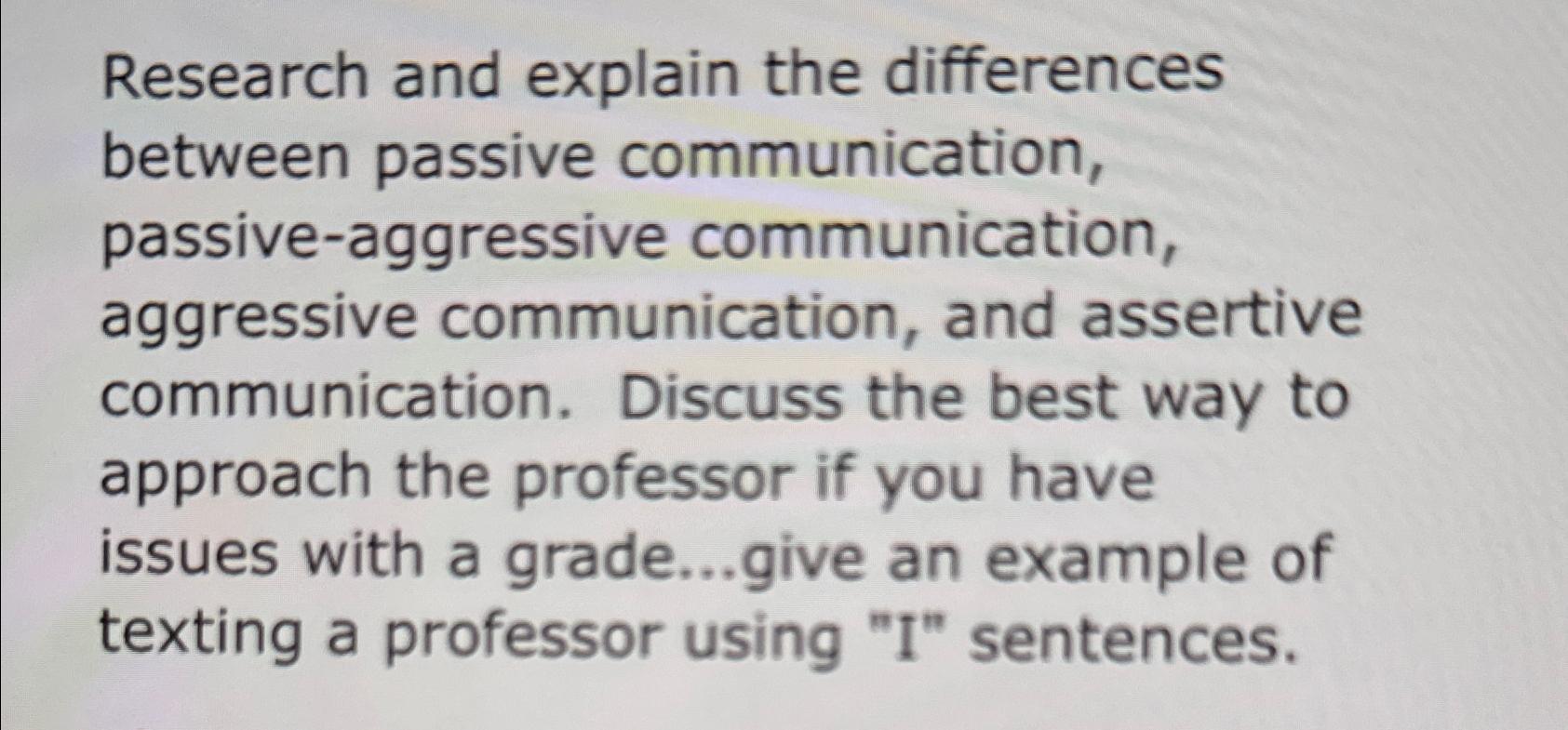Solved Research and explain the differences between passive | Chegg.com