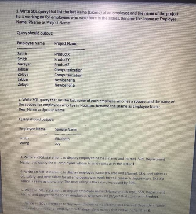 Solved Consider the following company databaseDEPT 10C warks | Chegg.com