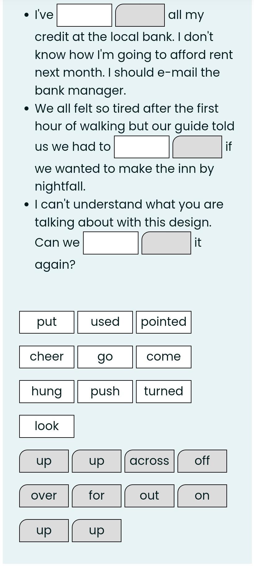 Solved 1. Fill in the blanks by dragging and dropping the | Chegg.com