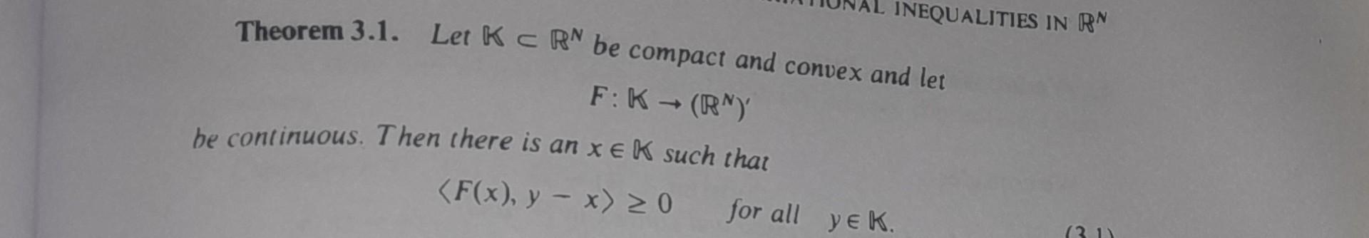 Solved In the study of variational inequalities we are | Chegg.com
