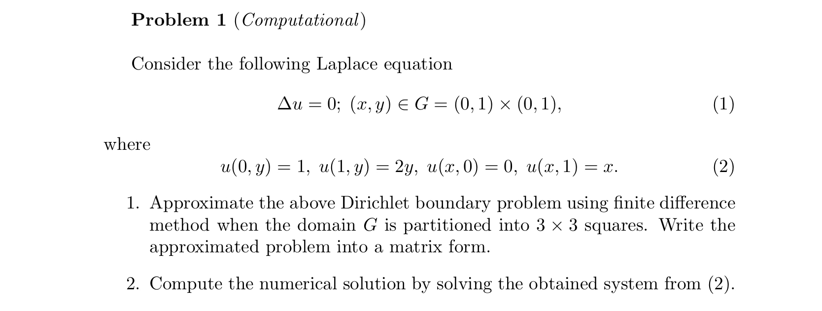 Solved Problem 1 (Computational)Consider the following | Chegg.com Solved Problem 1 (Computational)Consider the following | Chegg.com