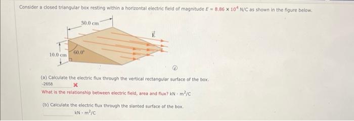 Solved onsider a closed triangular box resting within a | Chegg.com