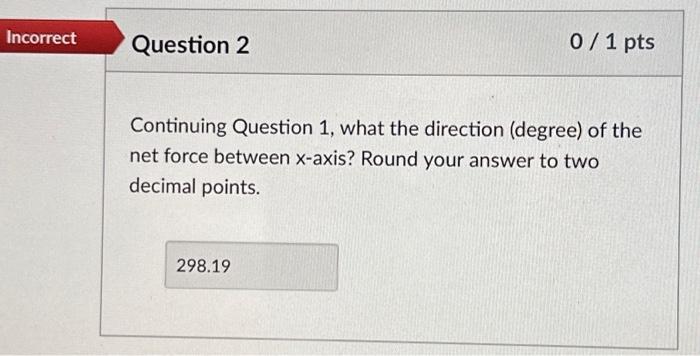 Solved Three Forces Act On An Object As Shown The Mass Of