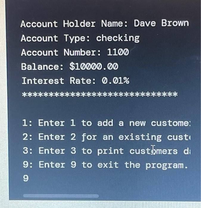 Solved Instructions Define the class bankAccount to | Chegg.com