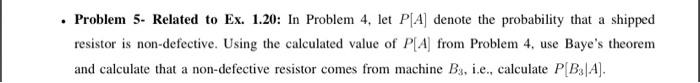 Solved Problem 5 Related To Ex 120 In Problem 4 Let 8193