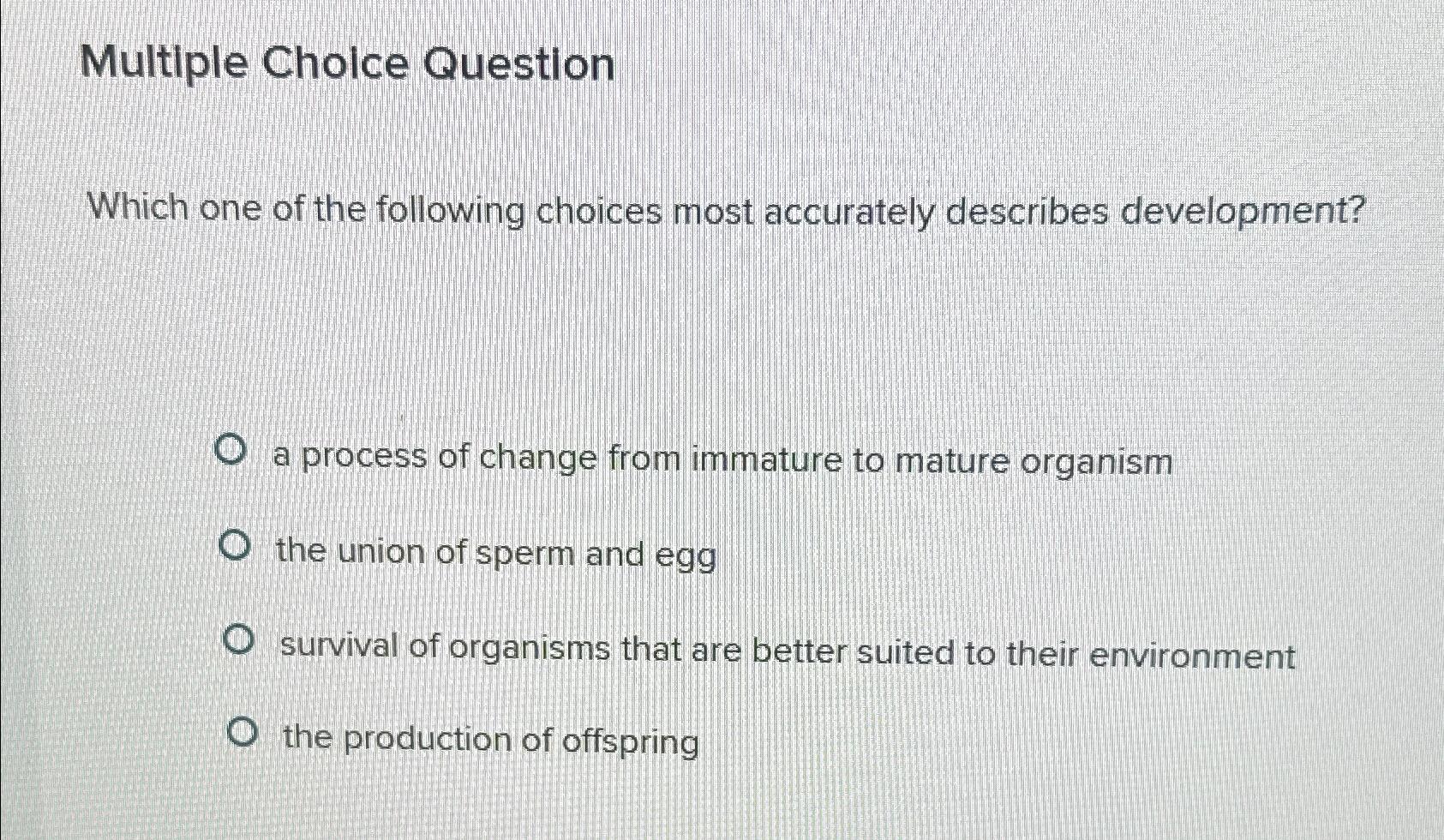 Solved Multiple Cholce QuestionWhich one of the following | Chegg.com