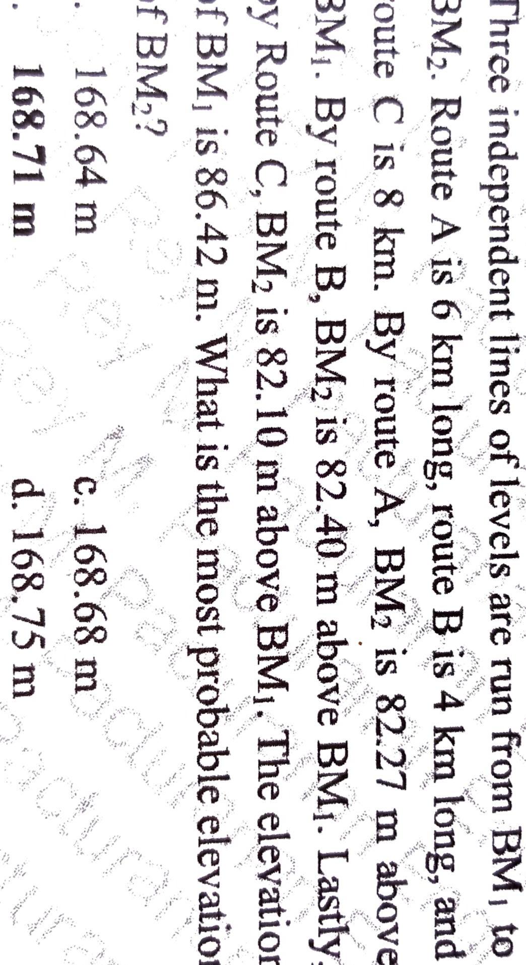 Solved Py Route C, BM2 is 822 Three independent lines of | Chegg.com