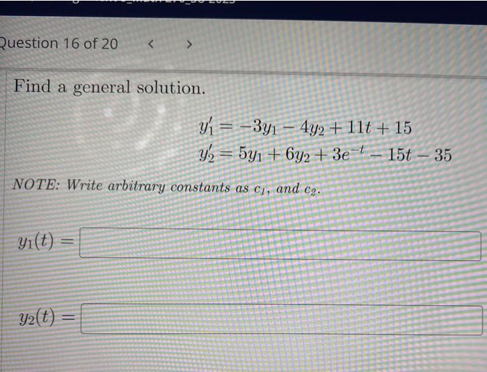 Solved Find a general solution. | Chegg.com
