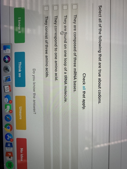 Solved Select all of the following that are true about | Chegg.com
