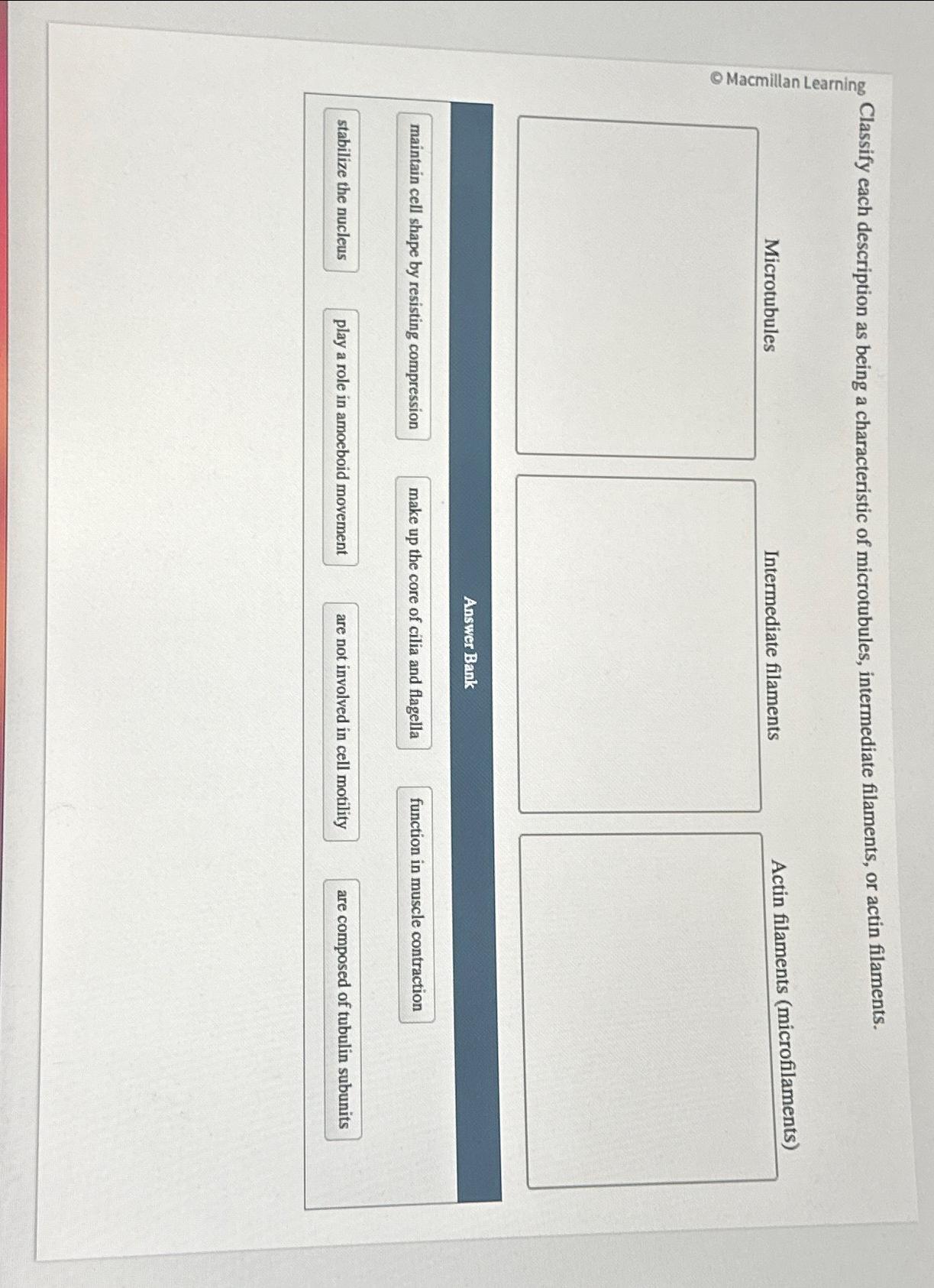Solved Classify each description as being a characteristic | Chegg.com