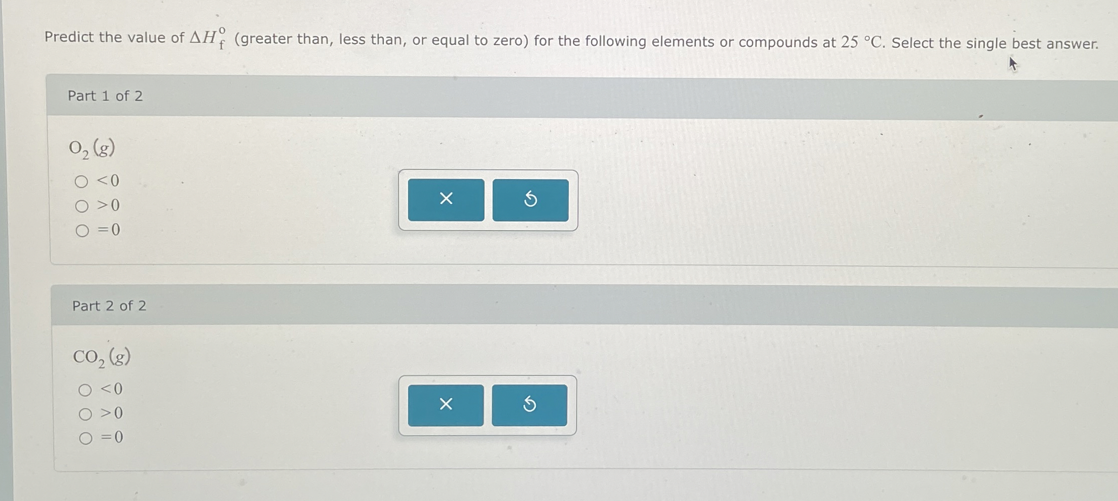 Solved Predict the value of ΔHfo (greater than, less than, | Chegg.com