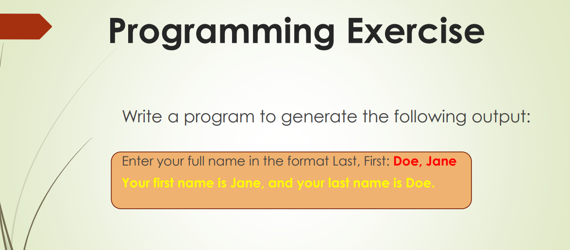 Solved Programming ExerciseWrite a program to generate the | Chegg.com