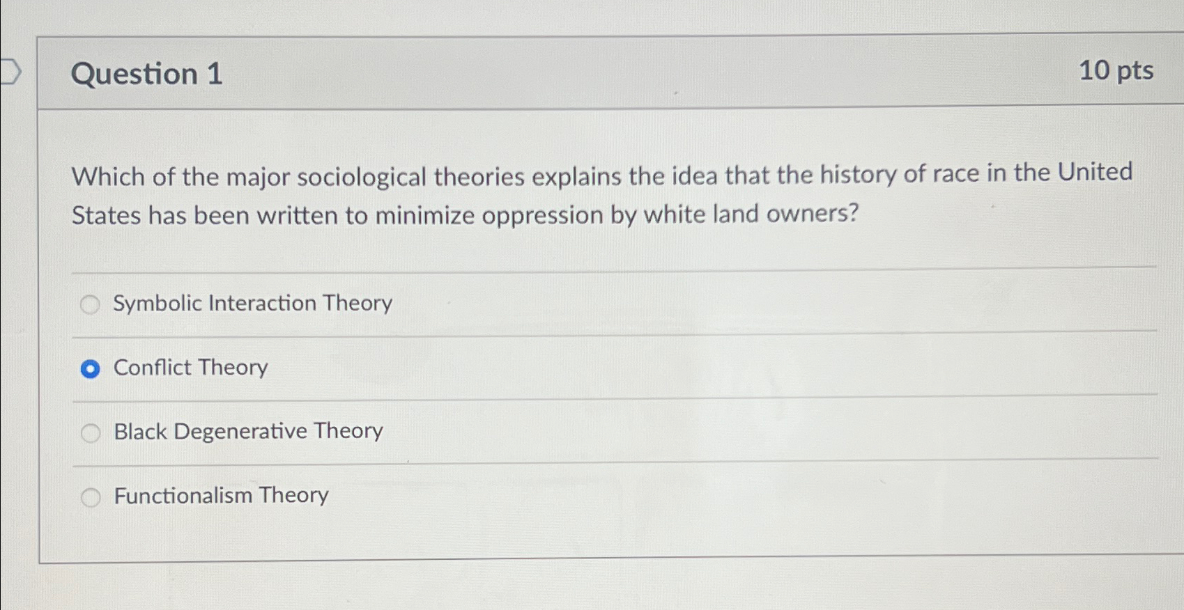 Solved Question 110 ptsWhich of the major sociological | Chegg.com Solved Question 110 ptsWhich of the major sociological | Chegg.com
