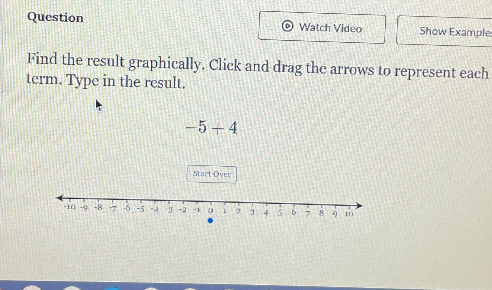 Solved QuestionFind the result graphically. Click and drag | Chegg.com