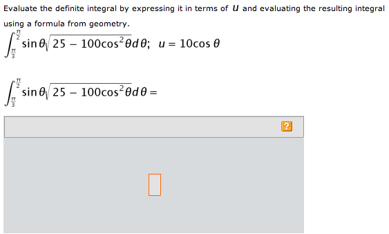 Solved Evaluate the definite integral by expressing it in | Chegg.com