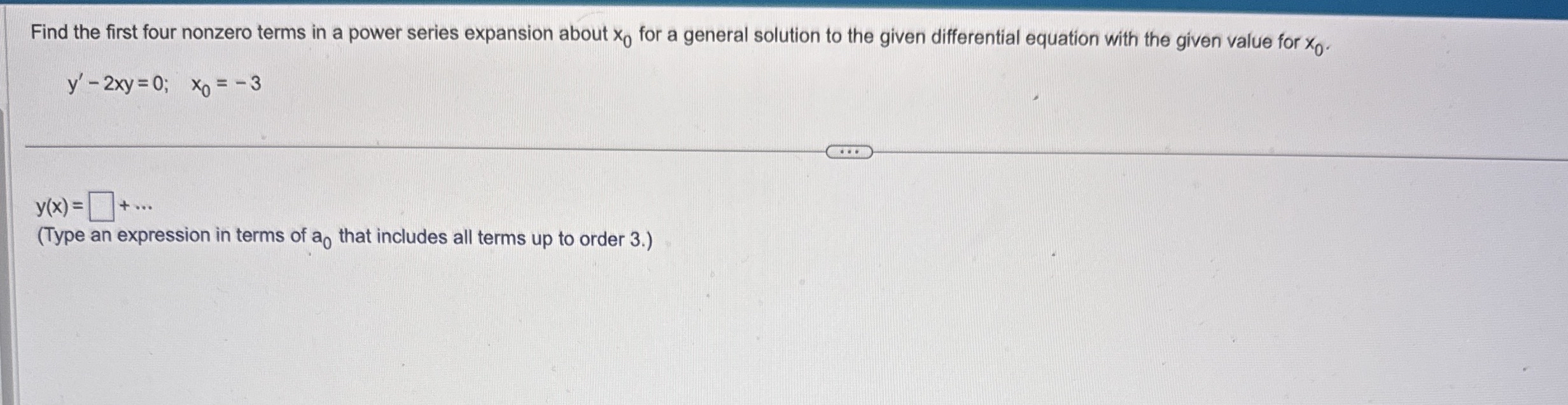 Solved by an EXPERT Find the first four nonzero terms in a power series | Chegg.com