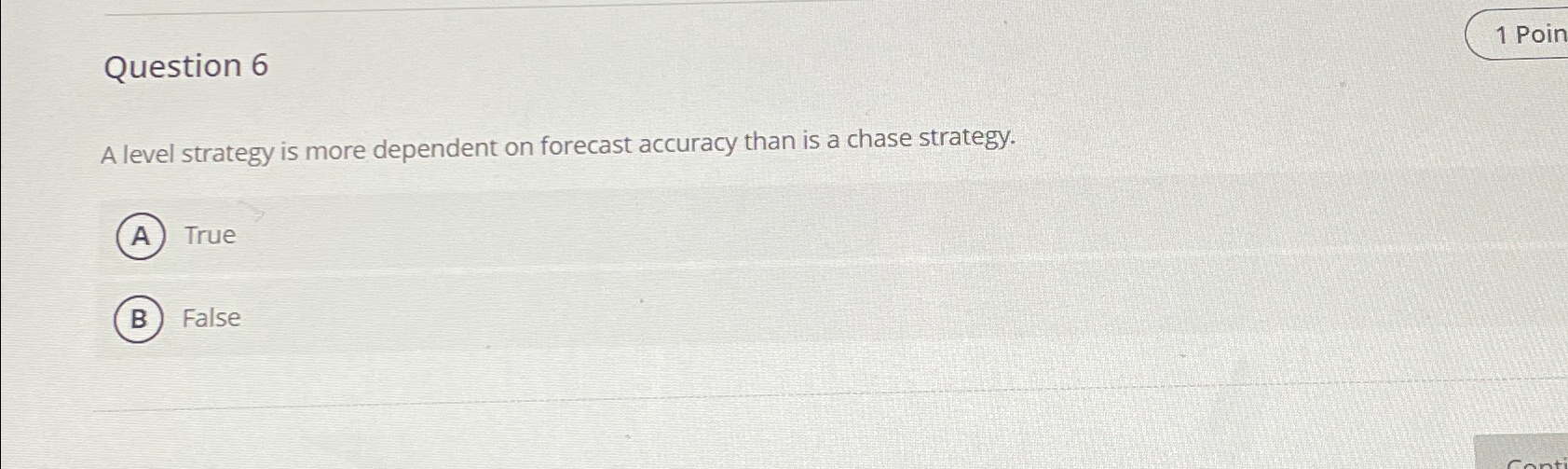 Solved Question 61 ﻿PoinA level strategy is more dependent | Chegg.com