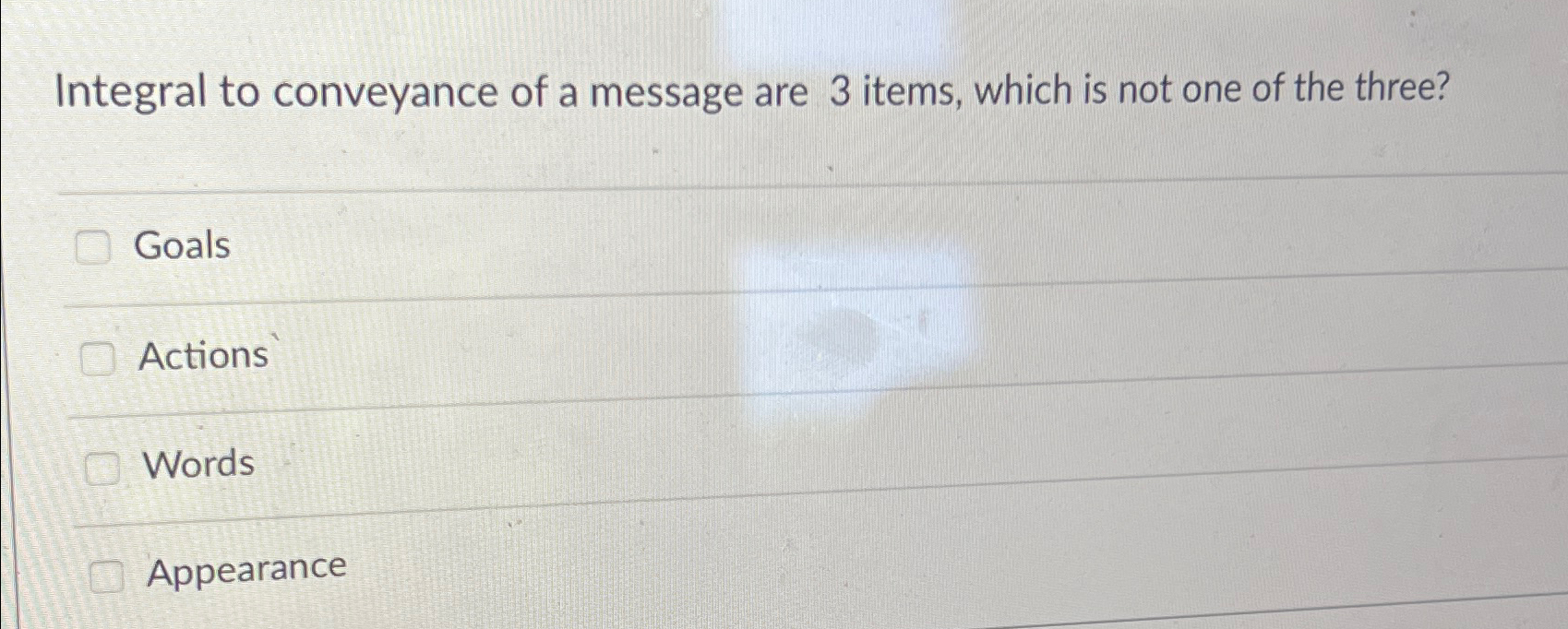 Solved Integral to conveyance of a message are 3 ﻿items, | Chegg.com