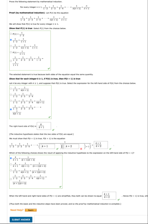 Solved Prove the following statement by mathematical | Chegg.com
