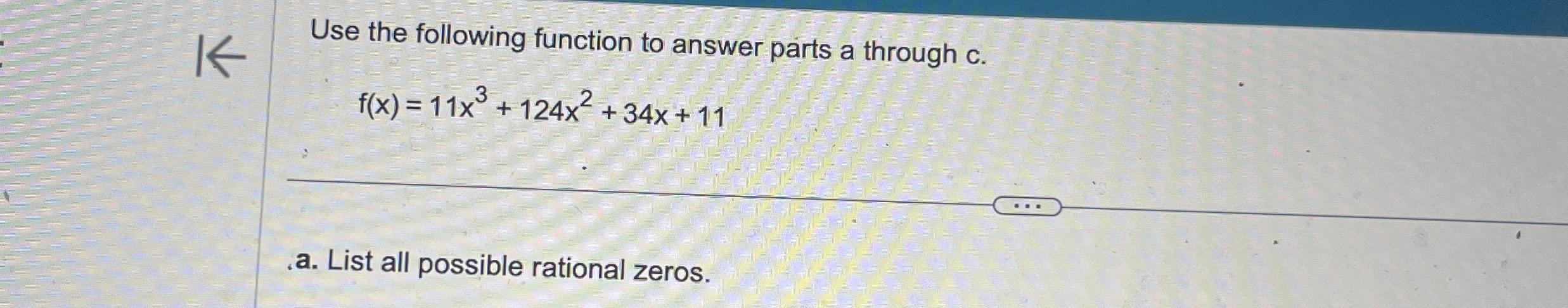 Solved Use the following function to answer parts a through | Chegg.com