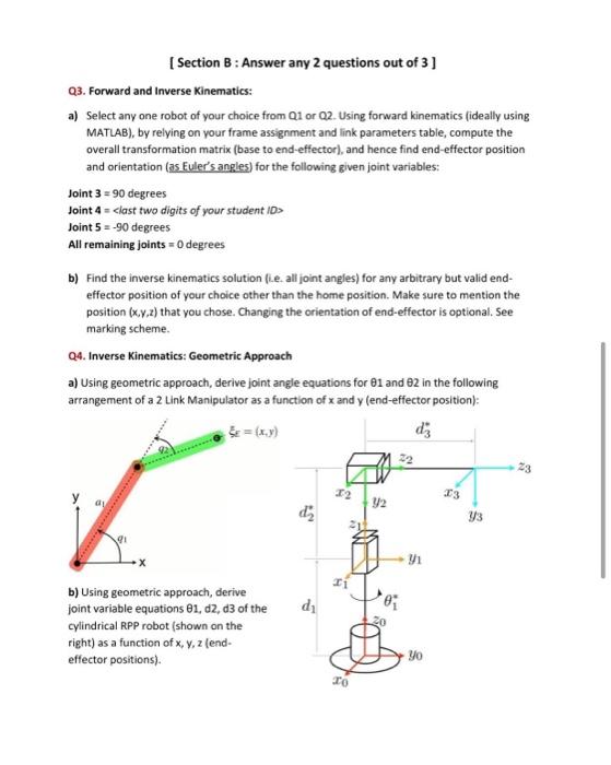 Q4 Inverse Kinematics Geometric Approach A Using 