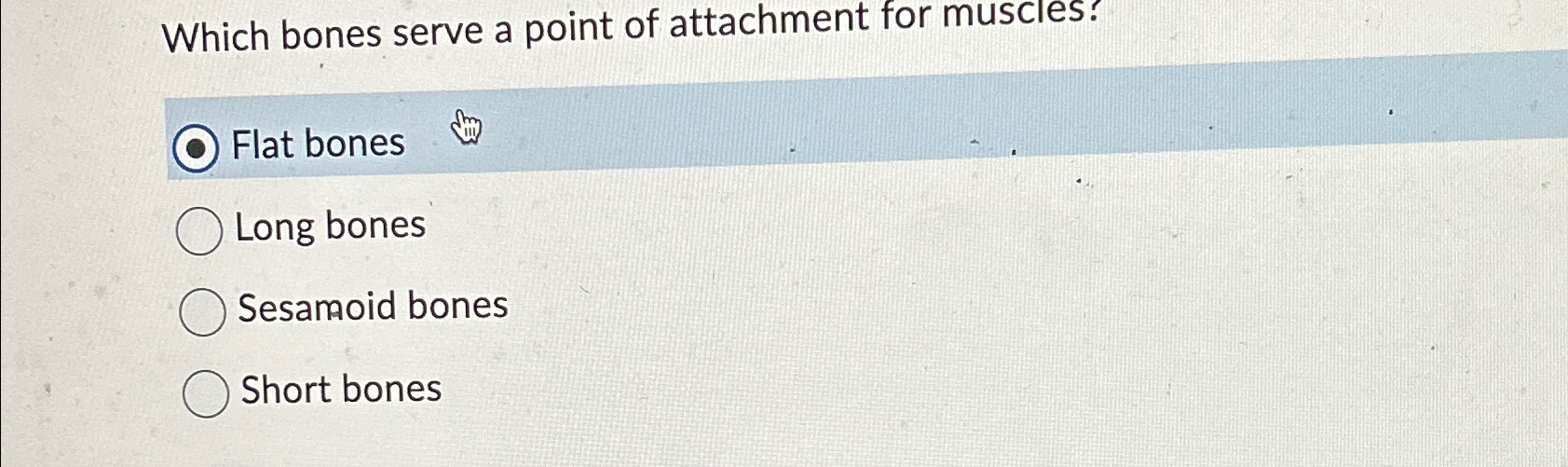 Solved Which bones serve a point of attachment for | Chegg.com