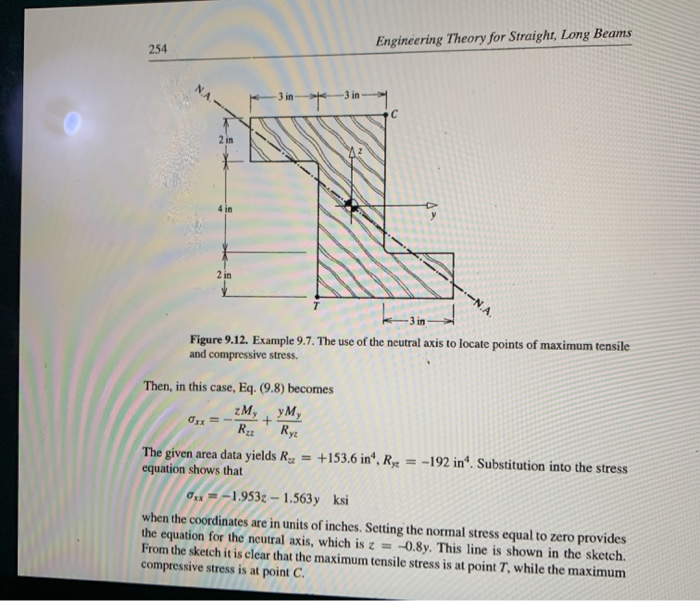Example 9.7. The homogeneous cross-section shown in | Chegg.com