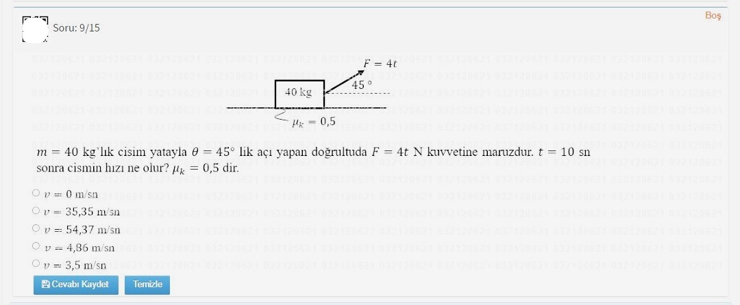 Solved ing : An object weighing m=40kg is subjected to a | Chegg.com