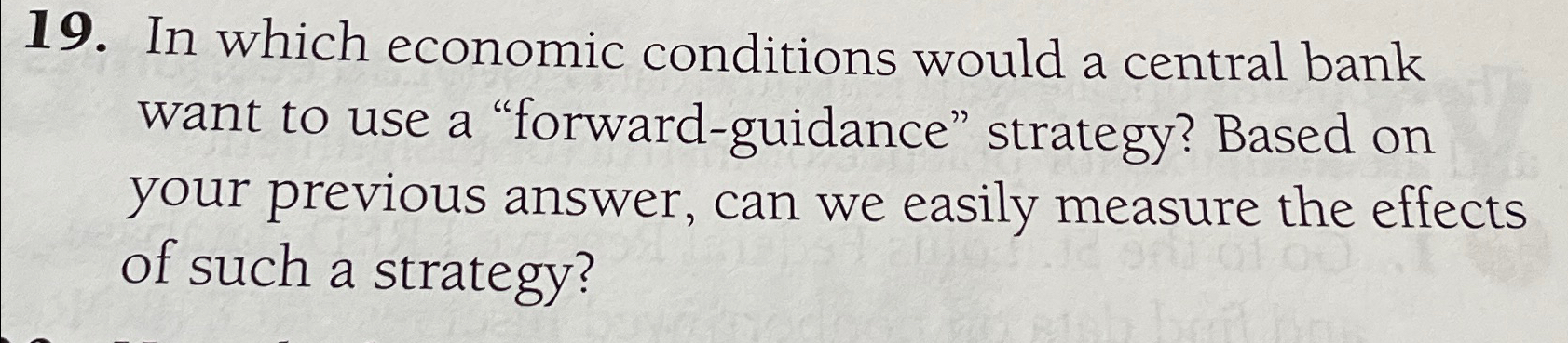 Solved In which economic conditions would a central bank | Chegg.com