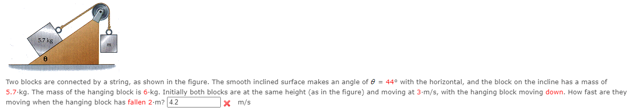 Solved Two blocks are connected by a string, as shown in the | Chegg.com