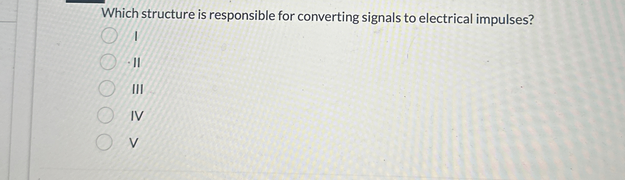 Solved Which structure is responsible for converting signals | Chegg.com