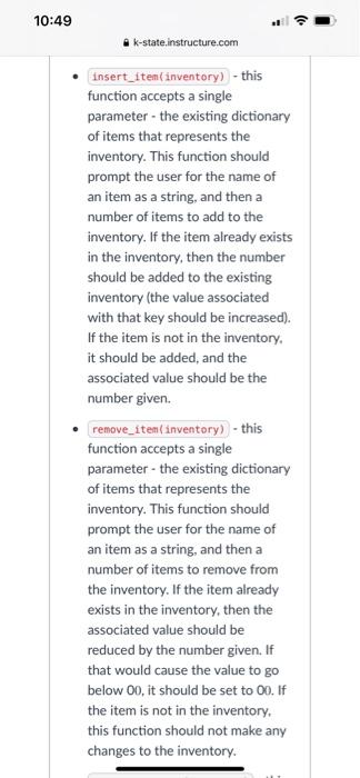 Solved 10:49 k-state instructure.com Create a file named | Chegg.com