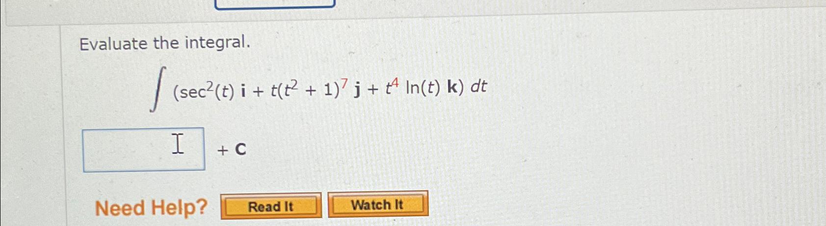 Solved Evaluate the | Chegg.com
