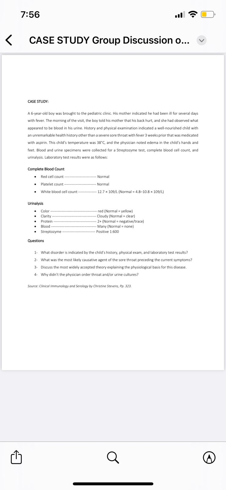 Solved 7:56CASE STUDY Group Discussion o...CASE STUDY:A | Chegg.com
