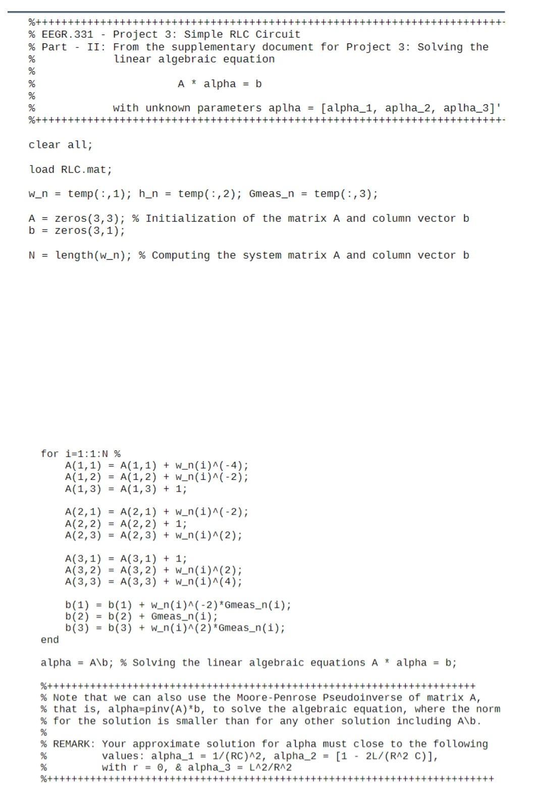Solved APPLICATION-ORIENTED COMPUTER PROJECT: EEGR 331 - | Chegg.com