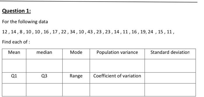 Solved Find each of : | Chegg.com