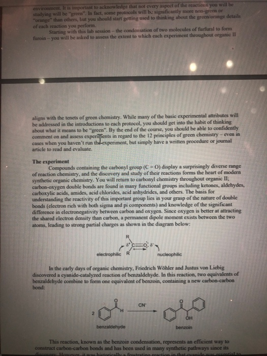 Solved Discuss the purpose of the reaction. Discuss the | Chegg.com