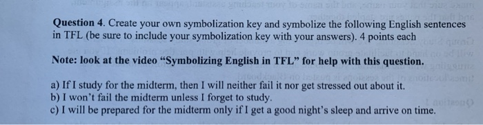 Question 4. Create your own symbolization key and | Chegg.com