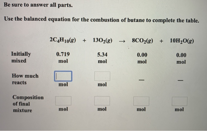 Solved Be sure to answer all parts. Use the balanced | Chegg.com