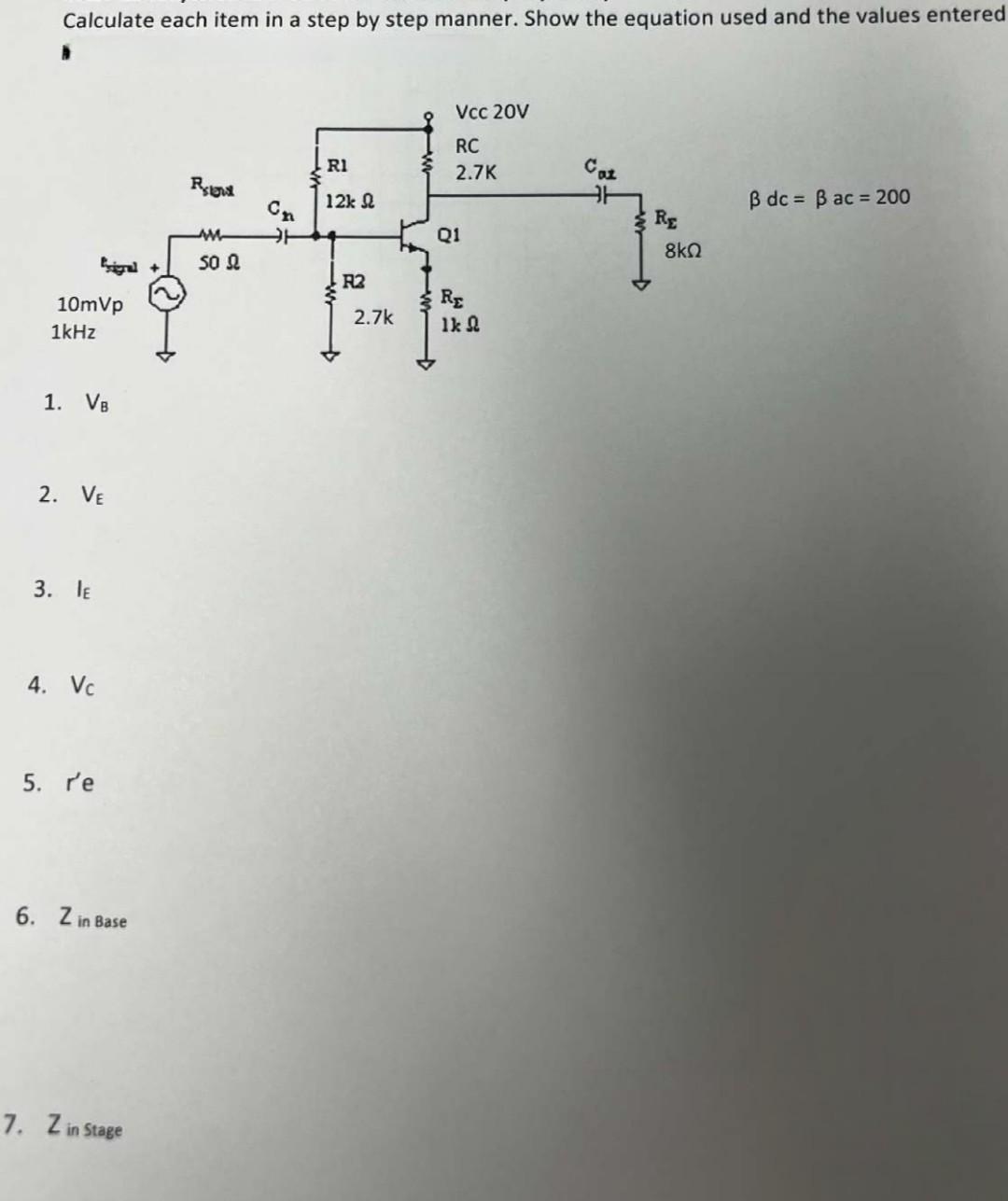 Solved Calculate each item in a step by step manner. Show | Chegg.com