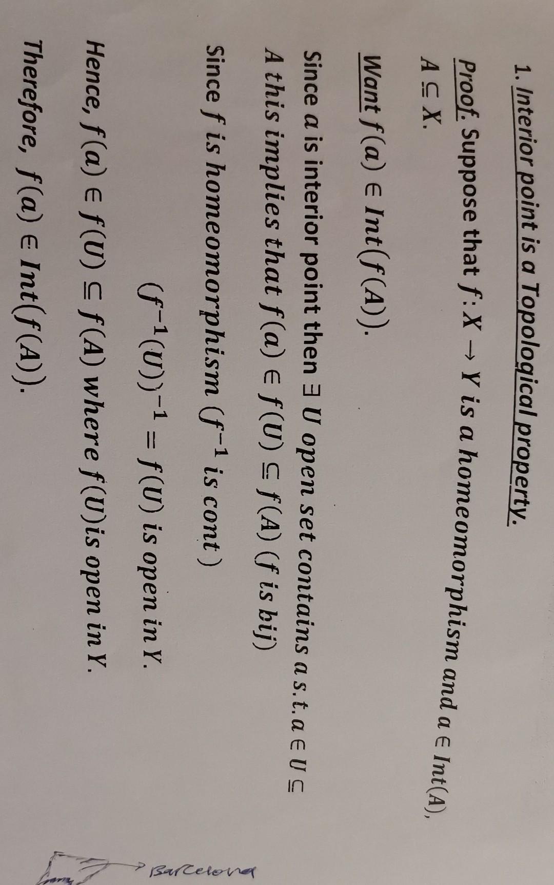 Solved 4. a homeomorphism. show that suppose that fix is थ | Chegg.com