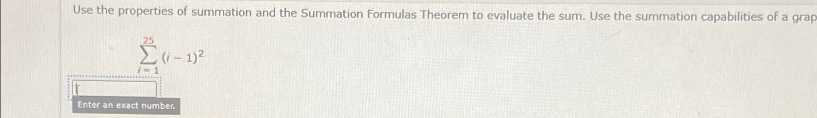 Solved Use the properties of summation and the Summation | Chegg.com