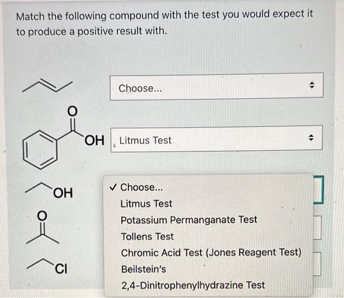 Solved help!! each compound corresponds with one of the | Chegg.com